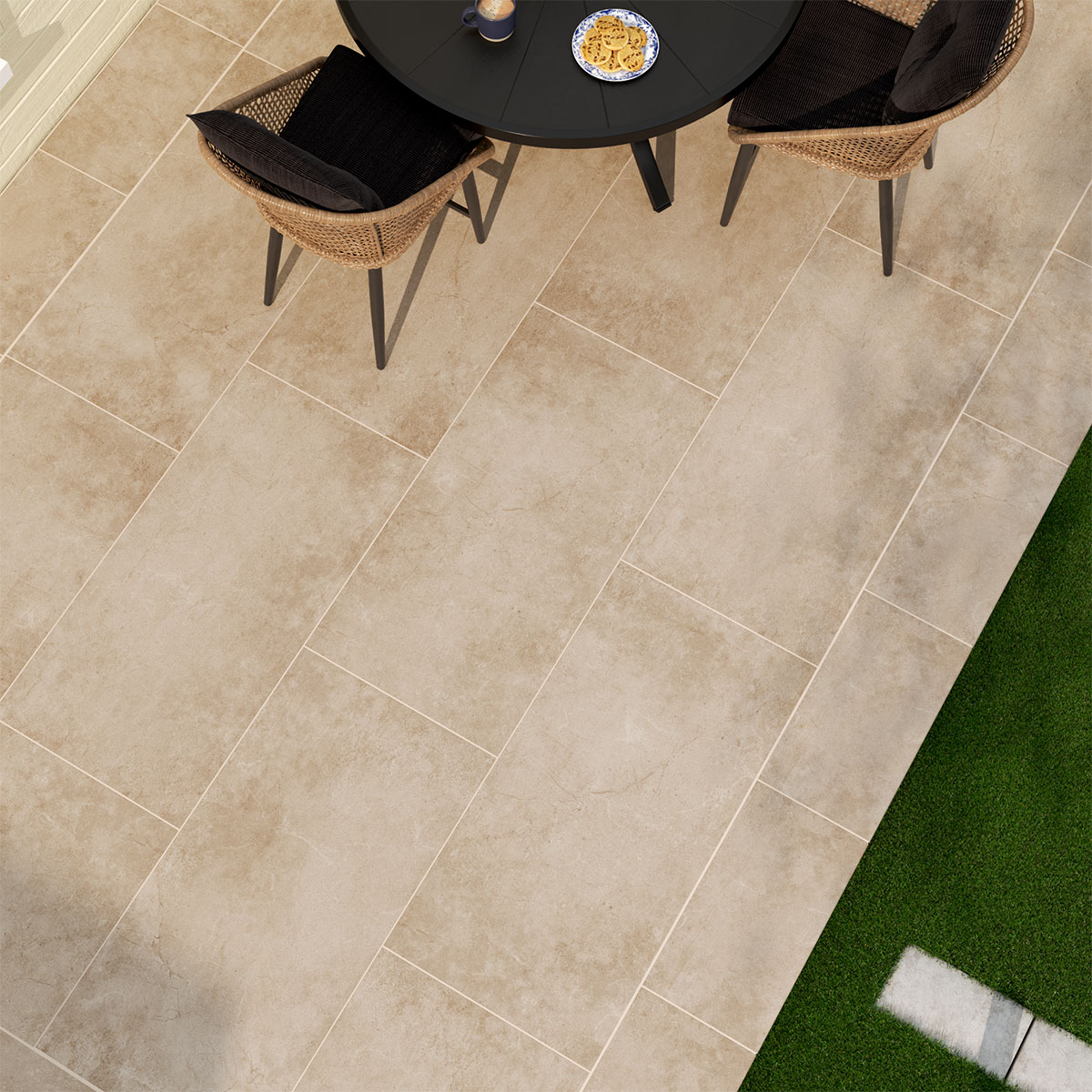 Limestone Look Porcelain Pavers | Natural Stone Outdoor Pavers